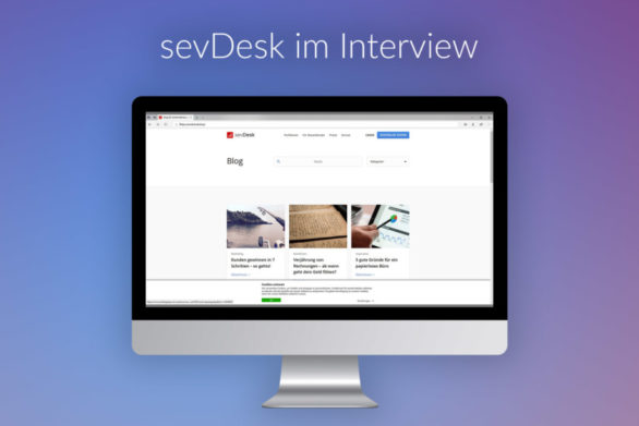 Corporate Blog Marketing – sevDesk im Interview – Denis Sandmann